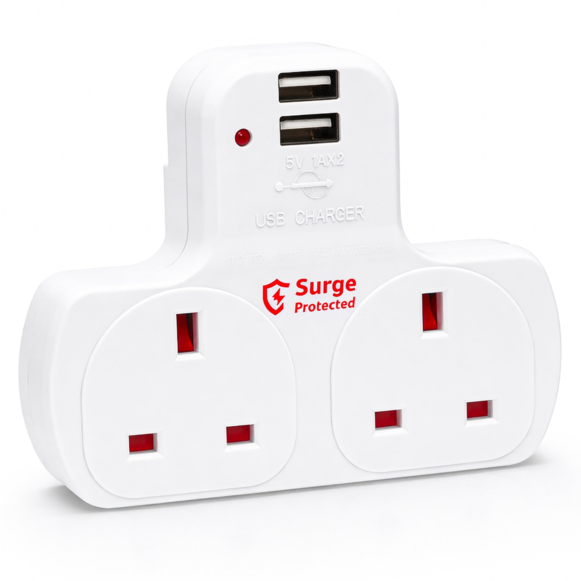 Wall Mounted 2 Way extension socket | Plug socket extension