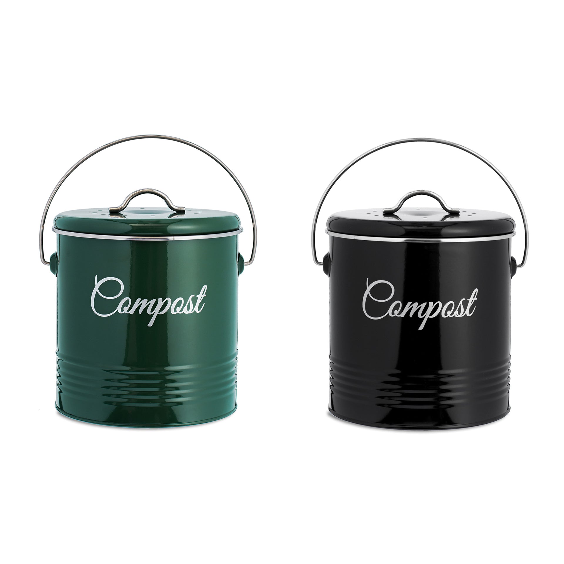 3.6L kitchen compost bin | Metal compost bin kitchen